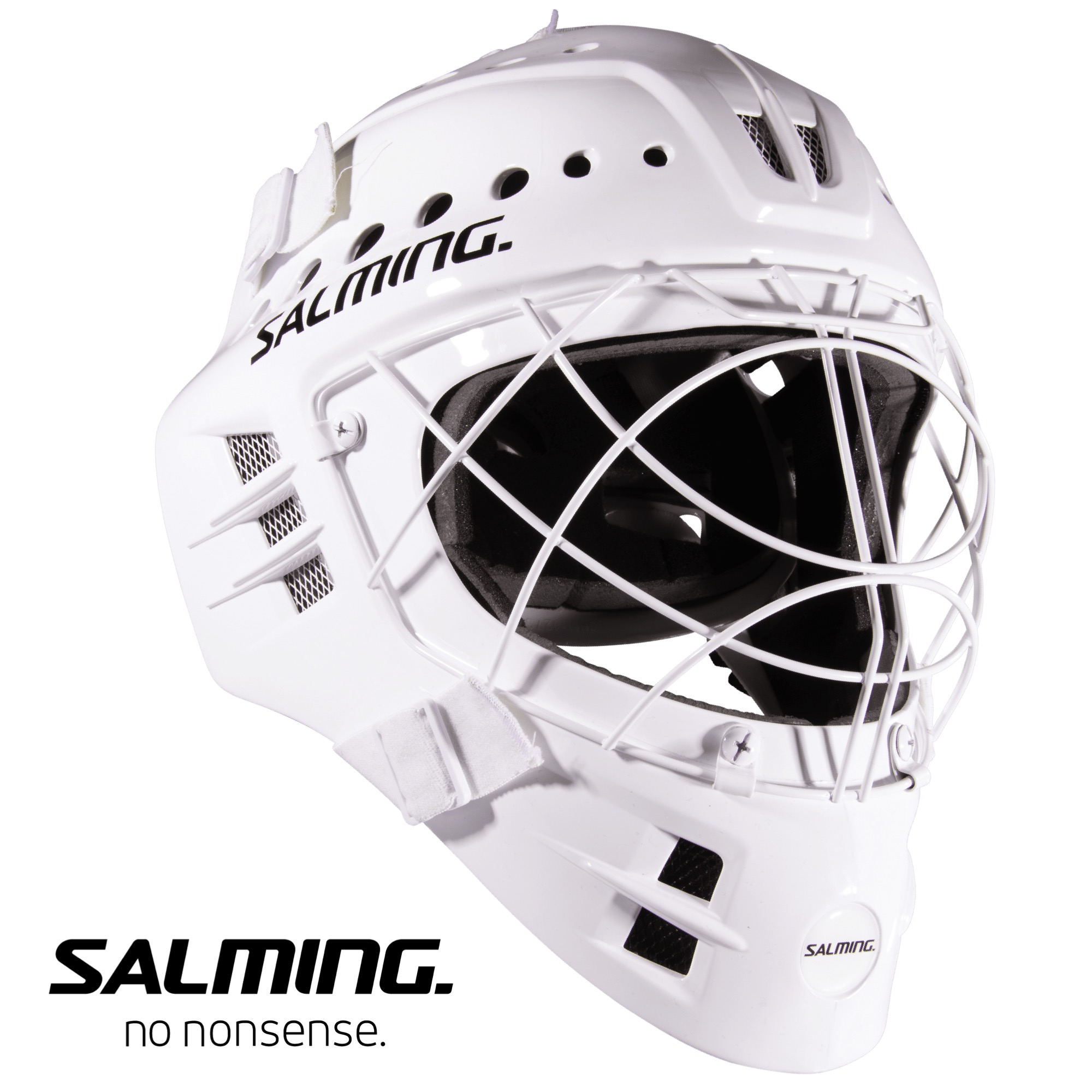 Salming Mask PHOENIX Elite white | Masks | Goalie | Jamasi Floorball Shop
