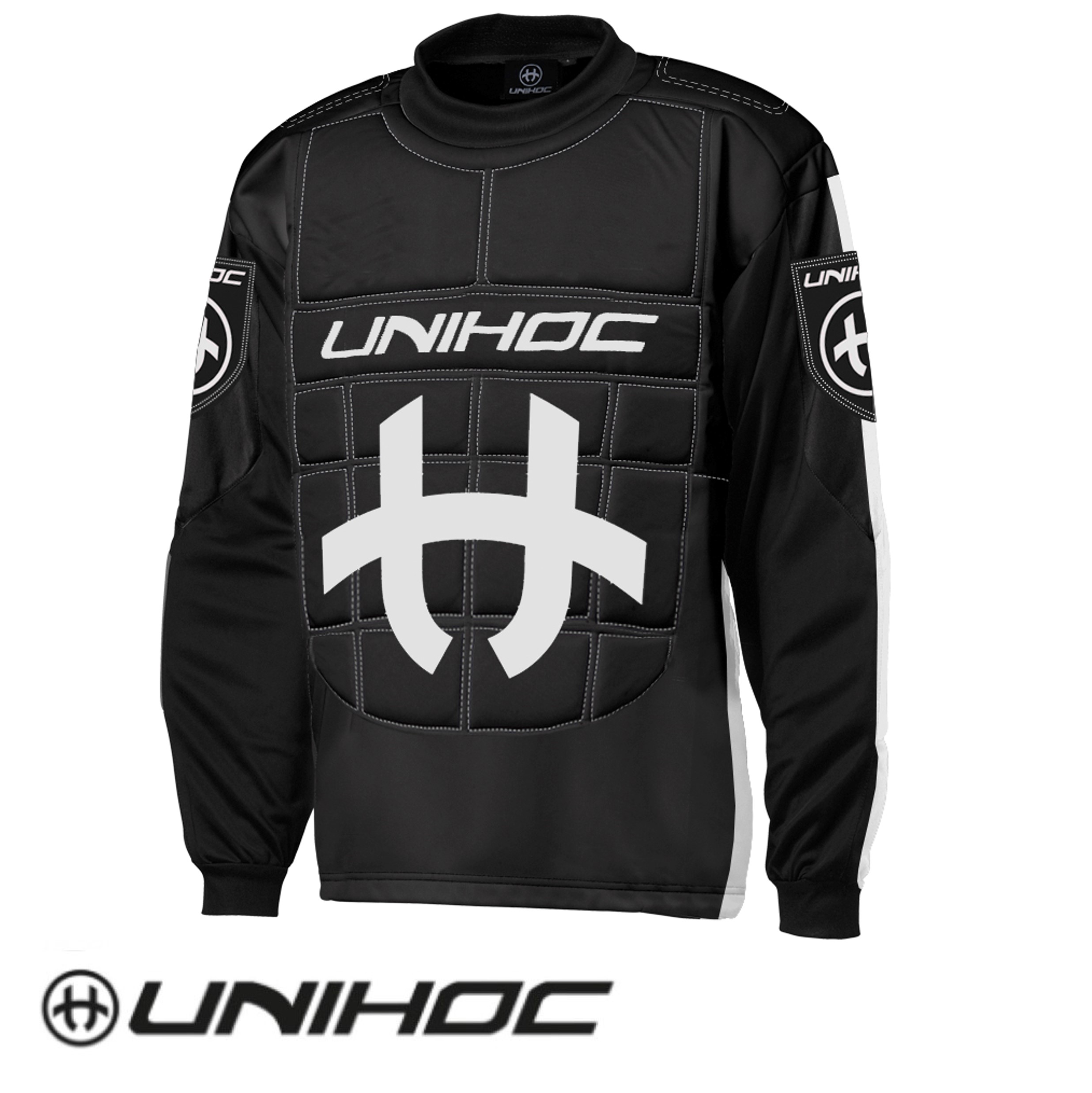 Unihoc SHIELD TW-Pullover Schwarz/Weiß | Jamasi Floorball Shop