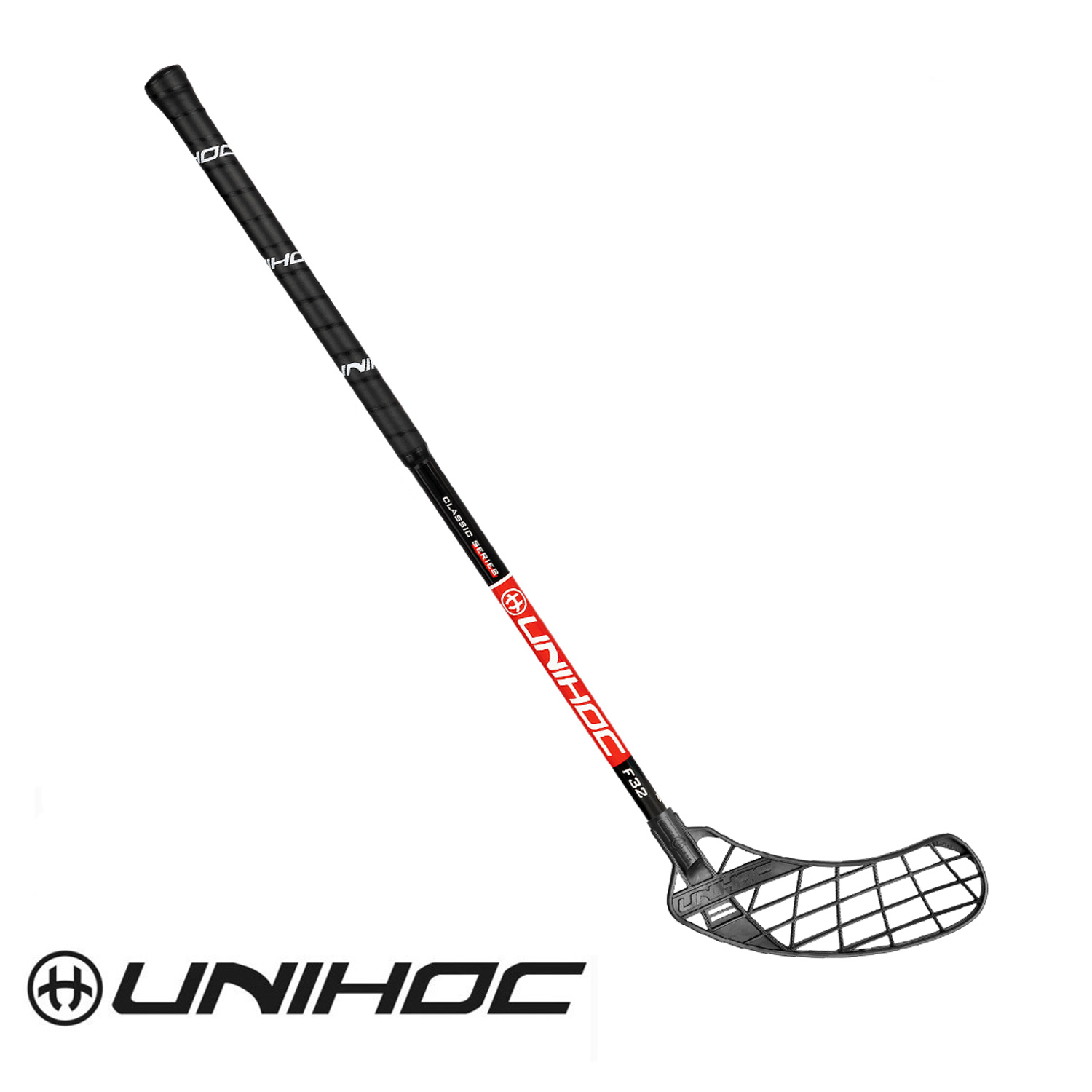 Unihoc UNITY CLASSIC 32 schwarz/rot | Jamasi Floorball Shop