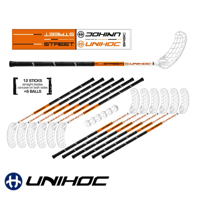 Unihoc STREET orange - Set | Jamasi Floorball Shop